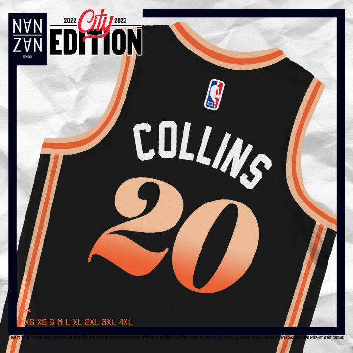 NANZAN City Edition NBA Atlanta Hawks John Collins Jersey 2022 Full ...