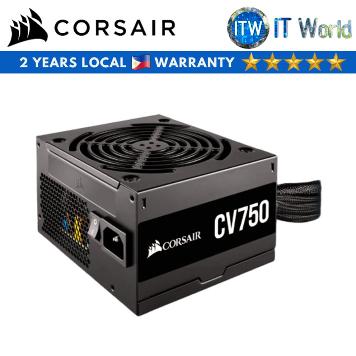 ITW | Corsair CV750 750W 80+ Bronze Non-Modular Power Supply Unit (CP ...