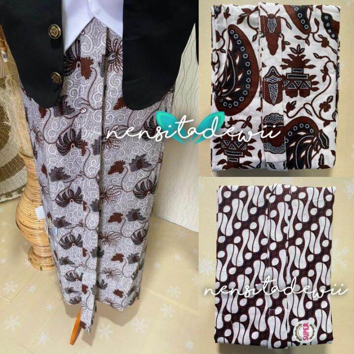 [Nuansa Putih] Jarik Wiru Instan Cewek & Cowok / Langsung Pakai, Motif ...