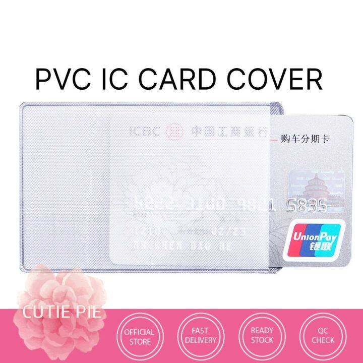 CP card cover, IC myKad/ Lesen/ ATM/ Credit Card/ Student ID PVC Holder Cover,Transparent Matte ...