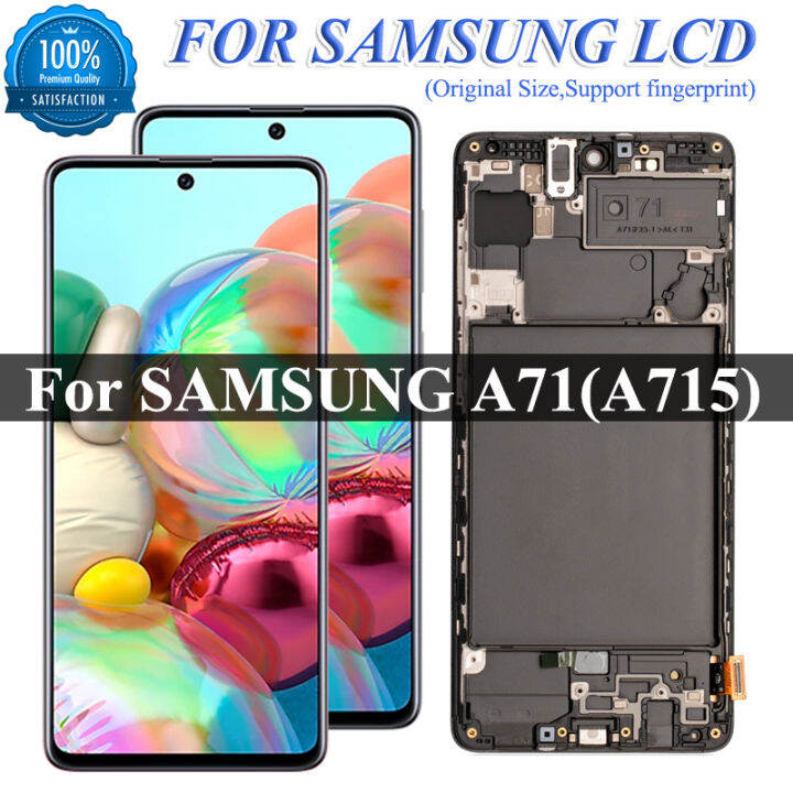 Super OLED For Galaxy A71 LCD Touch Digitizer Sensor Glass Assembly For ...