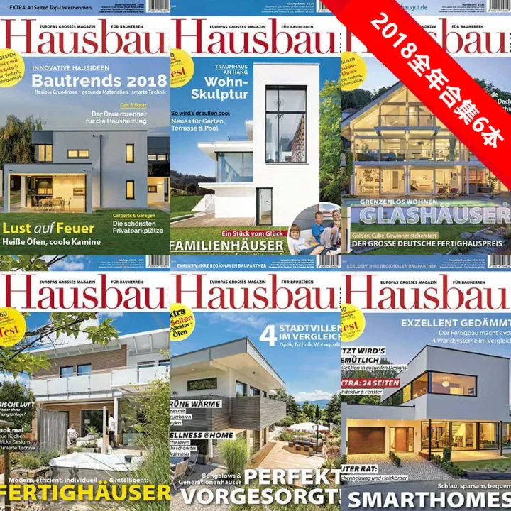 Hausbau German Bauhaus modern residential building luxury villa design ...