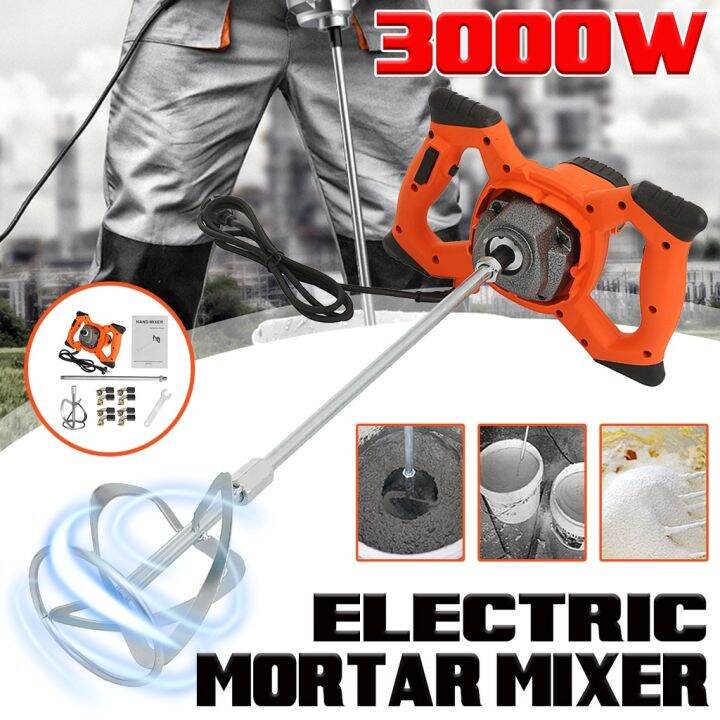 3000W Industrial Grade Mixer 6 Gear Adjustable Speed Handheld Paint ...