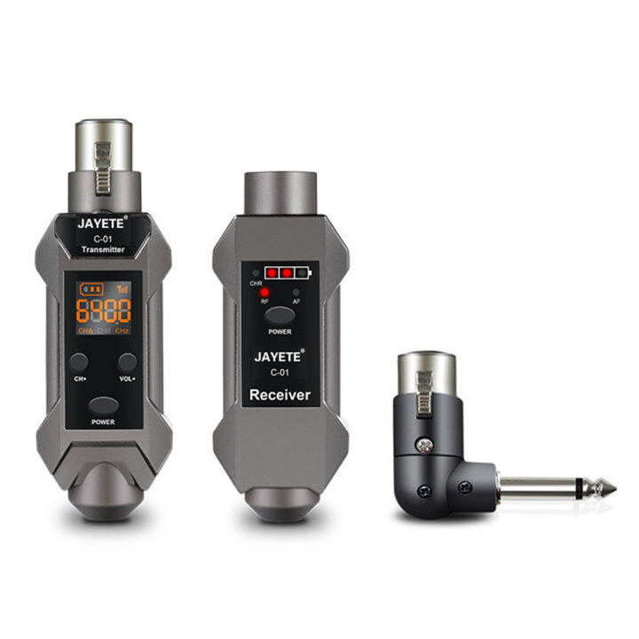 C-01UHF Wireless Transmitter Receiver USB Chargeable UHF Wireless ...