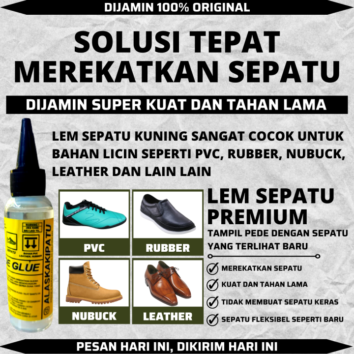 TERLARIS!! LEM SEPATU KUNING MENGUATKAN MEREKATKAN MELEKATKAN SEPATU ...