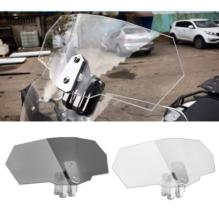 Universal Motorcycle Windshield Extension Spoiler Windscreen/ Air ...