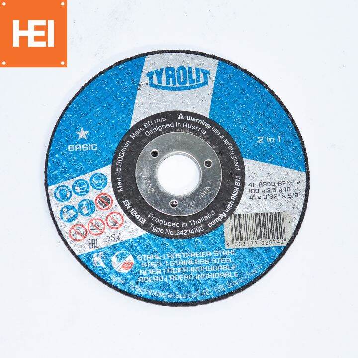 Tyrolit 4" Cutting Disc Classic (100 x 2.5 x 16mm) | Lazada PH