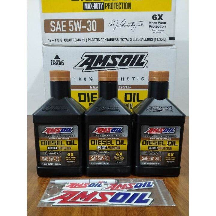 Amsoil 5w30 Diesel Signature series Max duty 100 Fully synthetic(1quart ...