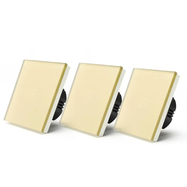 Bseed 3pack Wifi Touch Switch 1gang 1 2 3 Way Smart Wall Light Switch
