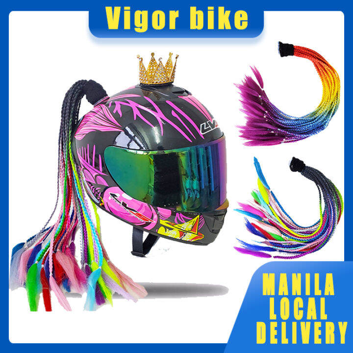 Helmet Decoration Braid Locomotive Motorcycle Electric Car Helmet ...