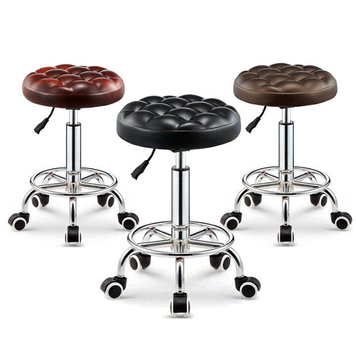 KiraKira | Hydraulic Stool Chair Round Adjustable Stool For Office ...