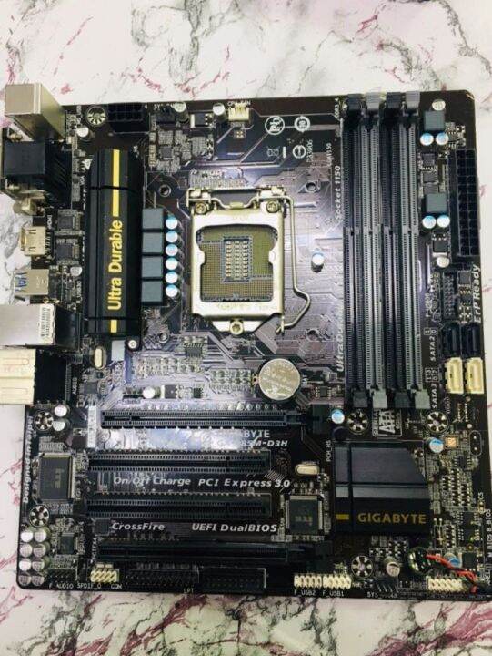 GIGABYTE GA B85M-D3h(REV1.1) Desktop 4TH GEN Motherboard B85 Socket LGA ...