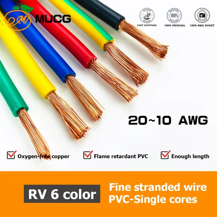 Copper Wire Cable 220v Strand Electric Cables Pvc Electrical Wires 10 12 14 16 18 20 22 Awg ...