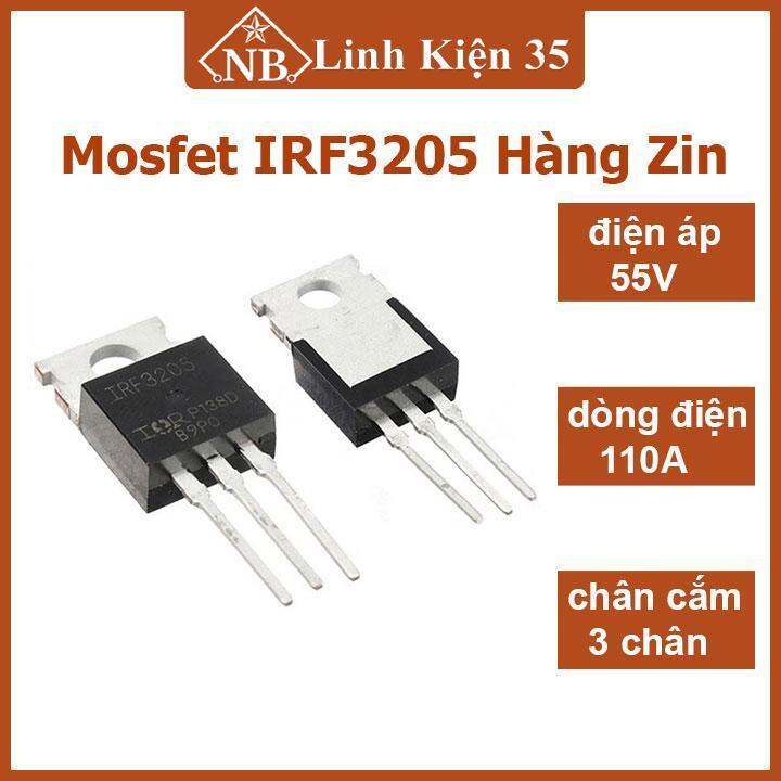 IRF3205, linh kiện bán dẫn Mosfet IRF 3205 hàng Zin N 55V/110A/200W TO-220 chân cắm 3P | Lazada.vn