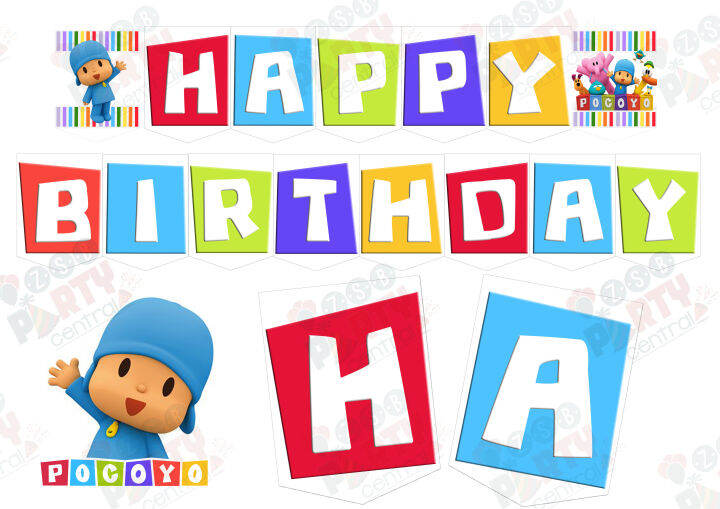 POCOYO BIRTHDAY BANNER | Lazada PH