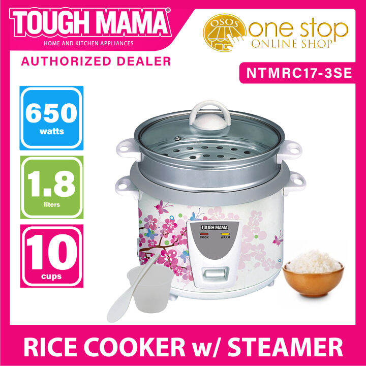 TOUGH MAMA 10-cup Rice Cooker with Steamer NTMRC17-3SE | Lazada PH