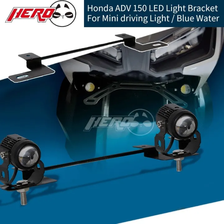 Honda ADV 150 LED Light Bracket For Mini Driving Light / Blue Water LED ...