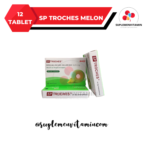 SP Troches Rasa Melon Obat untuk Mulut dan Sakit Tenggorokan - Box isi ...