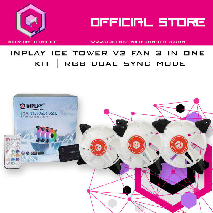 INPLAY ICE TOWER V2 FAN 3 IN ONE KIT | RGB DUAL SYNC MODE | Lazada PH