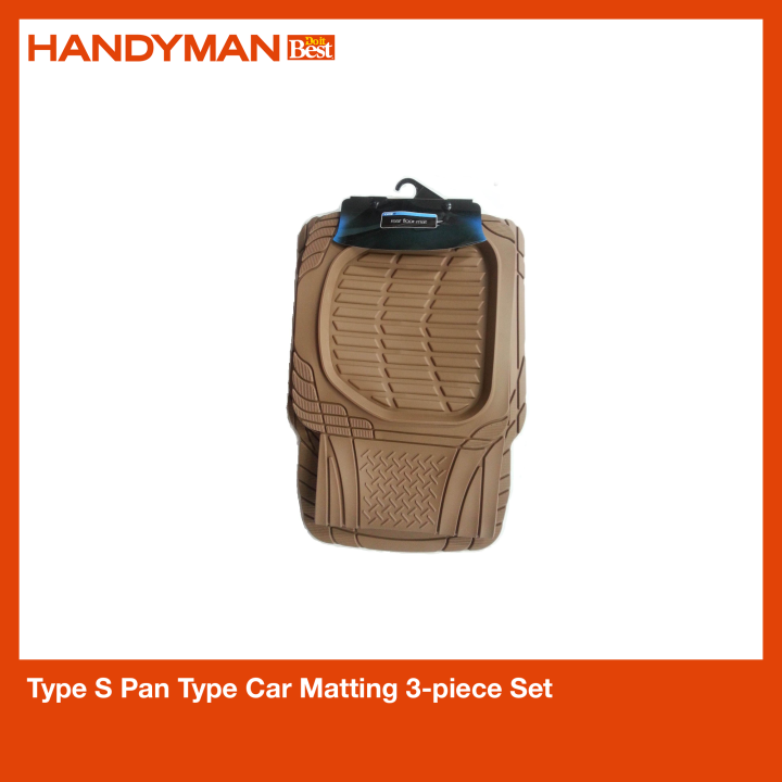 Type S Pan Type Car Matting 3-piece Set | Lazada PH