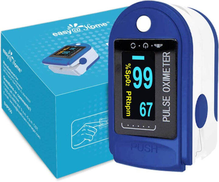 Easy Home Fingertip Pulse Oximeter SpO2 Blood Oxygen Saturation Meter ...
