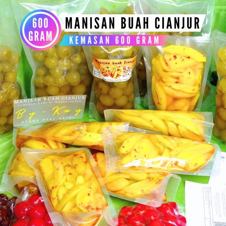 MANISAN BUAH CAIR KEMASAN 600 GRAM MANISAN BUAH CIANJUR ASINAN BUAH ...