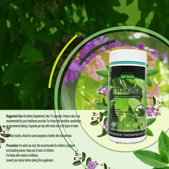 Banaba Herbal Supplement 100Capsule | Lazada PH