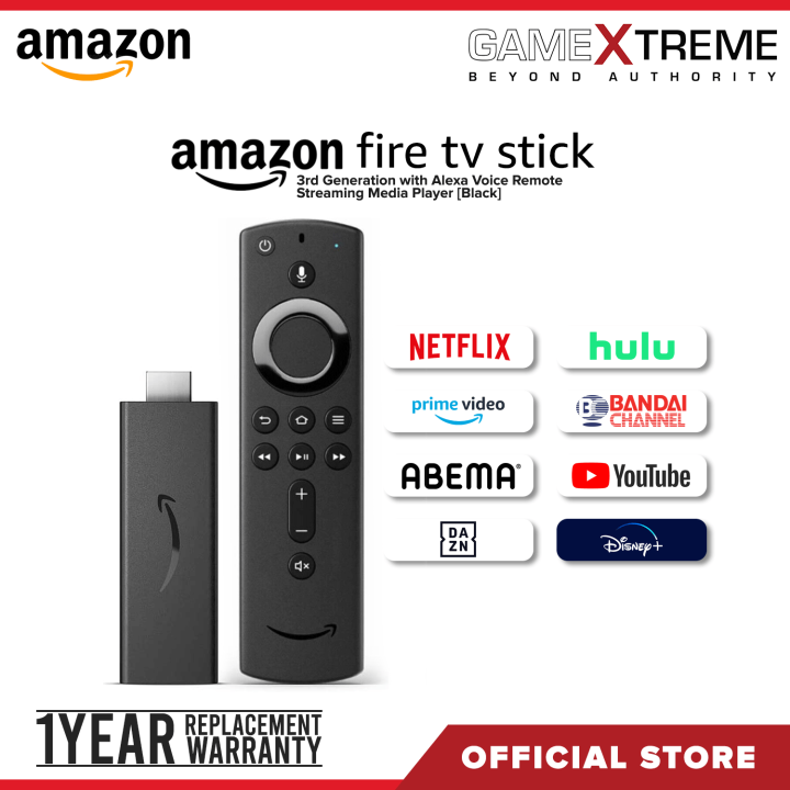 Fire TV Stick 3rd Gen with Alexa Voice Remote 2nd Gen [Black] | Lazada PH