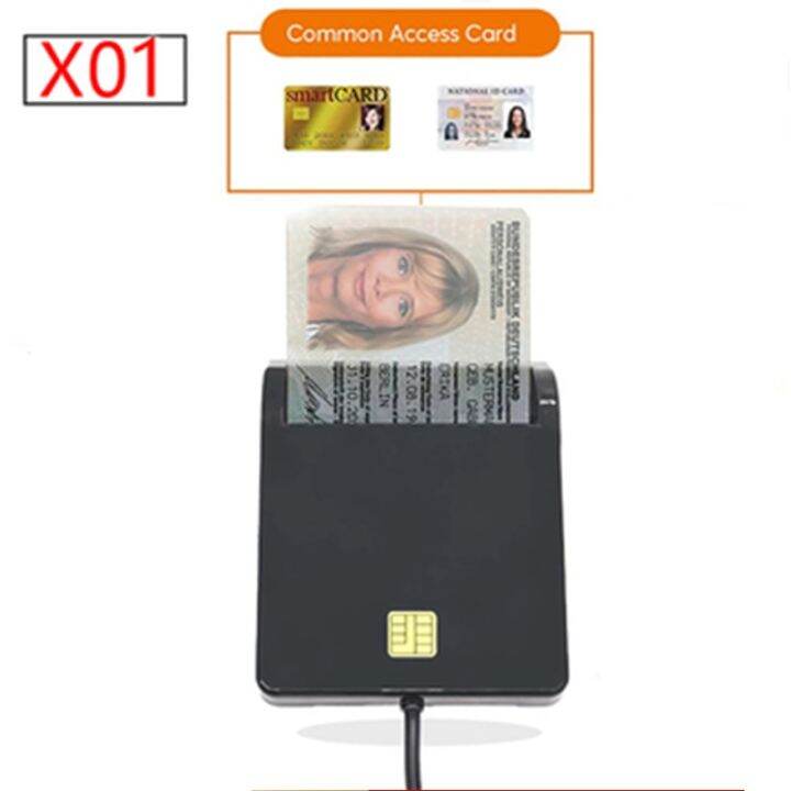 X01อ่าน USB สมาร์ทการ์ดสำหรับบัตรธนบัตรอ่านการ์ด EMV Ic/id คุณภาพสูง ...