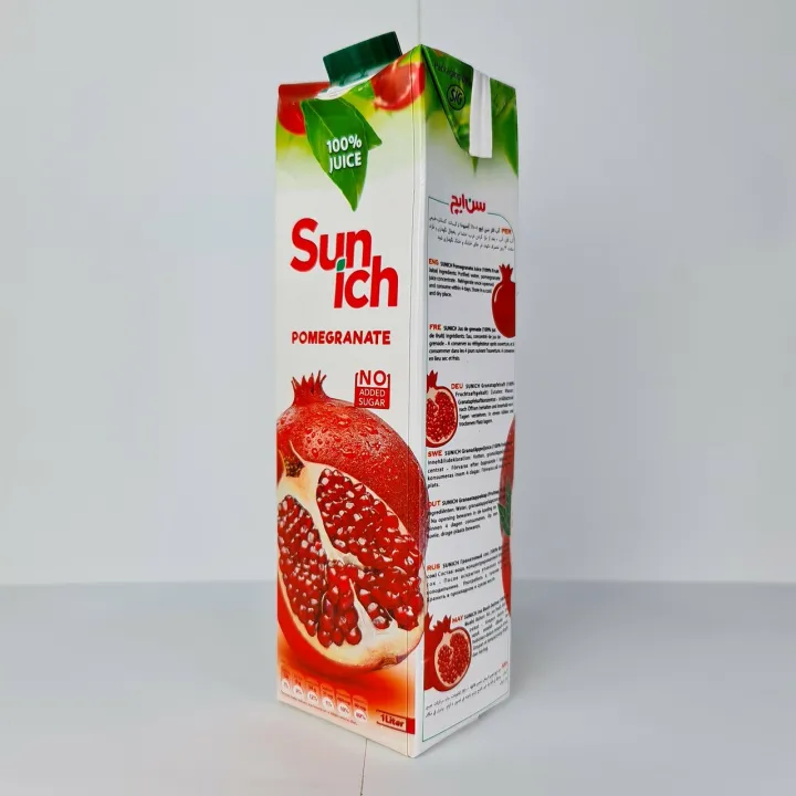 Sunich Pomegranate Juice 1 Liter 100% Natural ⛔NO ADDED SUGAR⛔ Jus ...