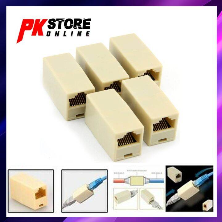 RJ45 JOINT / NETWORK JOINT / NETWORK FEMALE TO FEMALE ADAPTER FOR JOIN ...