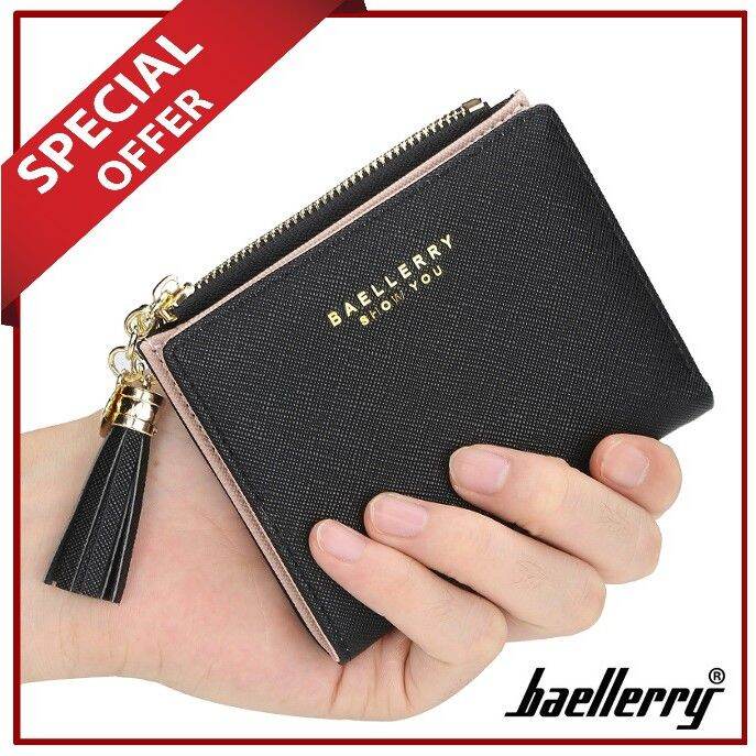 Original Baellery Women's PU Leather Wallet DR028 HeartMed | Lazada PH