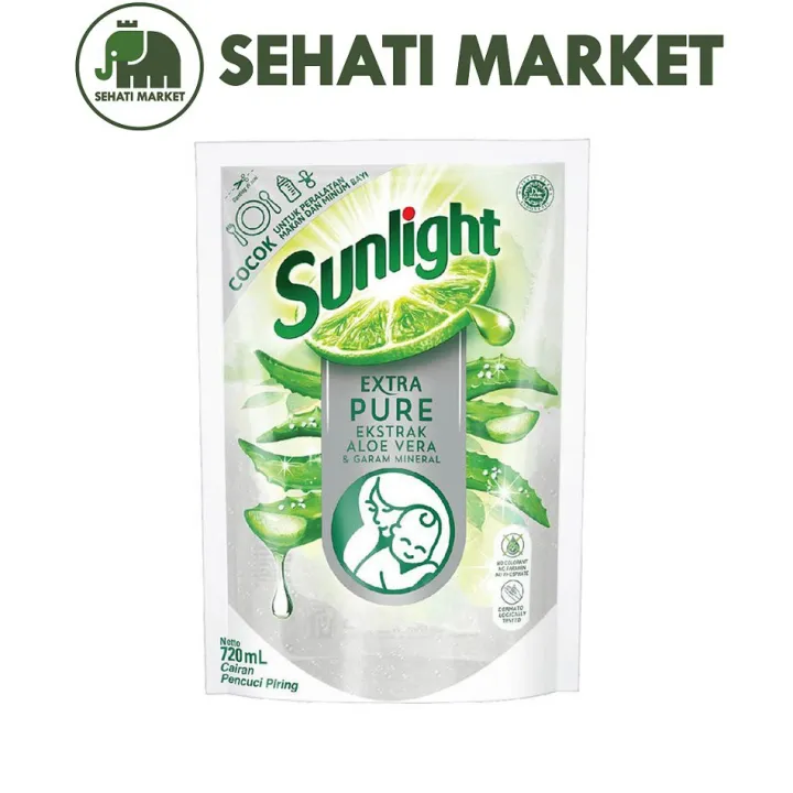 SUNLIGHT PENCUCI PIRING EXTRA PURE REFILL 720ml | Lazada Indonesia