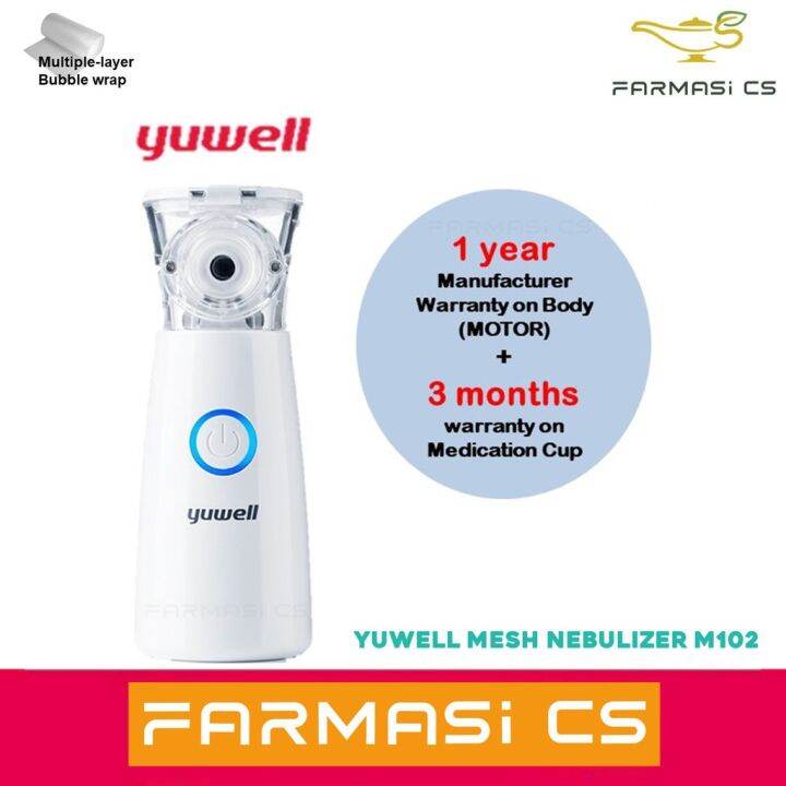 Yuwell Portable Ultrasonic Mesh Nebulizer (M102) [Nebulizer Machine ...
