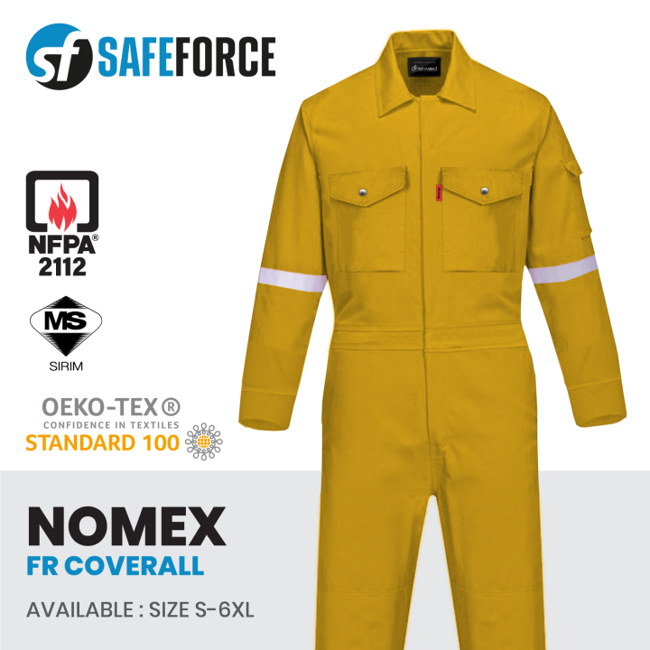 Sherwood Nomex Fire Resistant Coverall Petronas 1inch Refelector ...