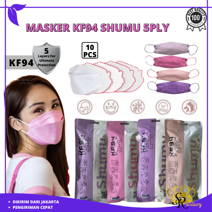 Masker KF94 5Ply Earloop Warna | Lazada Indonesia
