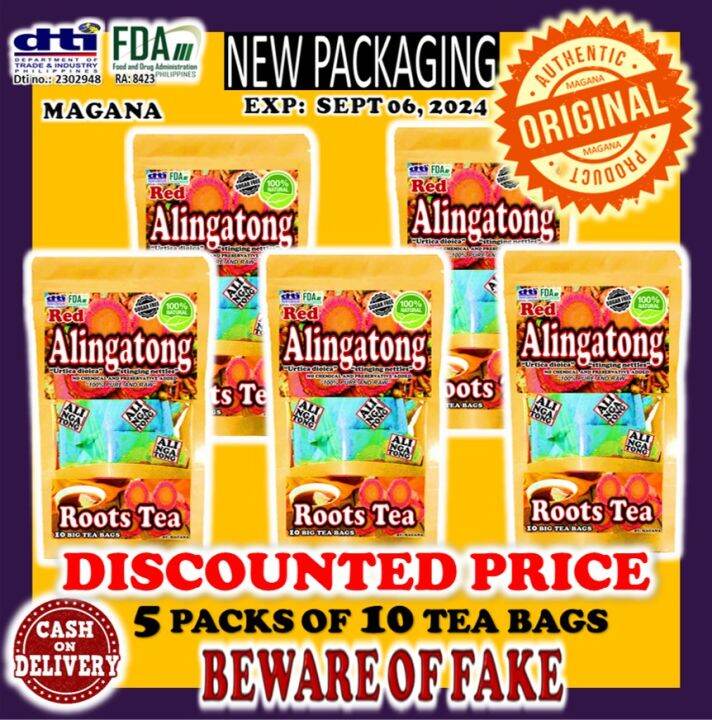 5 packs red Alingatong herbal roots tea | Lazada PH