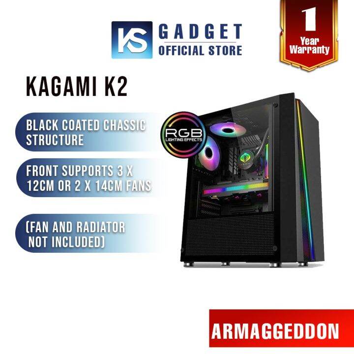 Armaggeddon Excellent ATX Gaming PC Casing Kagami K-2 / k2 | Lazada