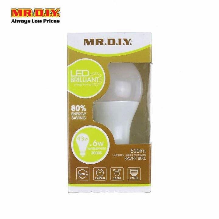 MR.DIY Round Type A+ LED Light Bulb | Lazada