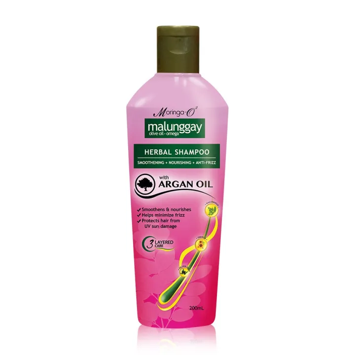 Moringa-O2 Herbal Anti-Frizz Shampoo with Argan Oil 200ml | Lazada PH