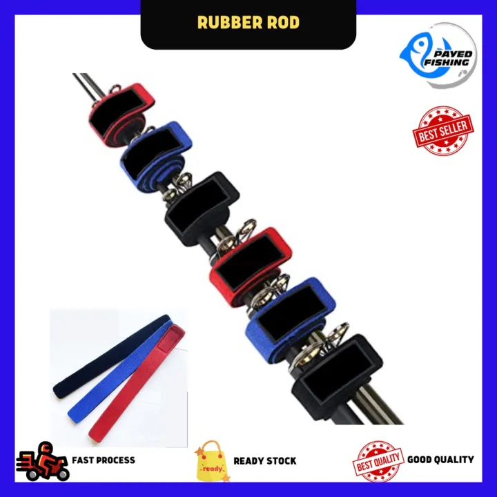 Tali Getah Joran Rod Elastic Fishing Rod Tie Belt untuk Mengikat Rod ...