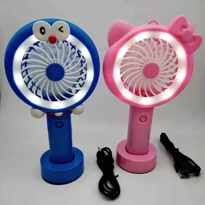 BEI MODEL 1 Cute Rechargeable Mini Fan with LED Light & FREEBIES ...