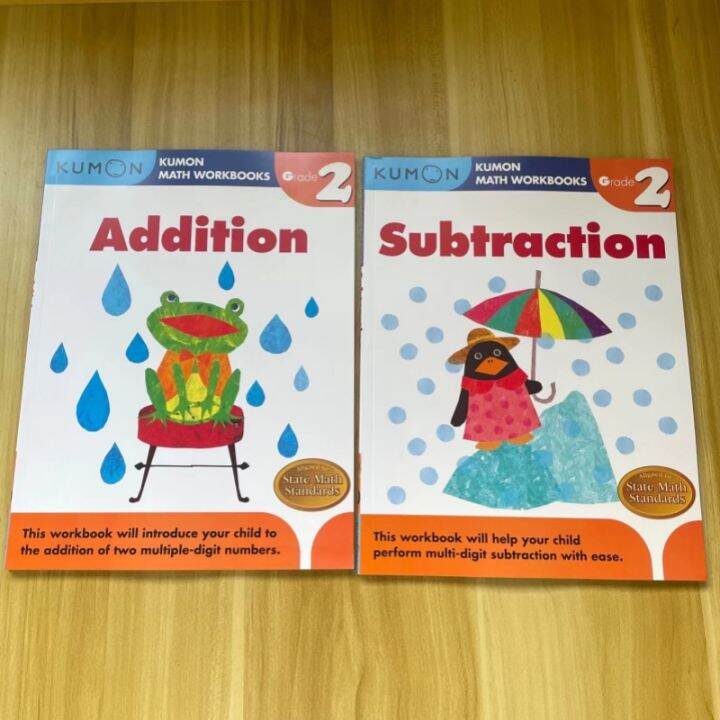 (2 books)Kumon Workbook Grade 2 Addition and Subtraction Elementary ...