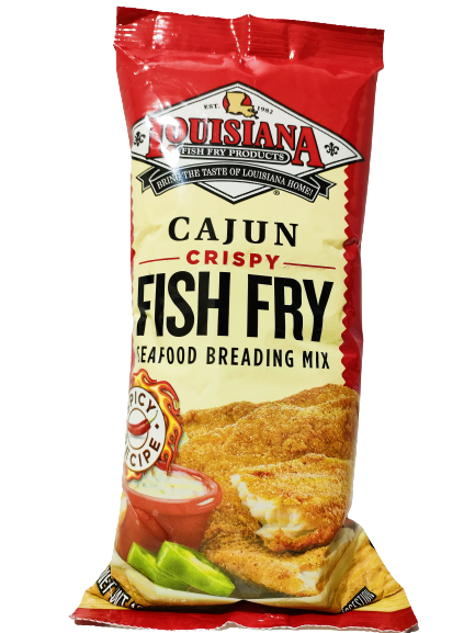 (USA) Louisiana Cajun Crispy Fish Fry Seasoned Breading Mix. 283 grams ...