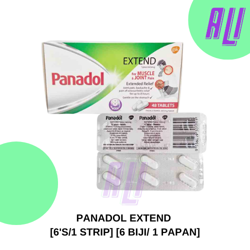 PANADOL EXTEND [6'S/1 STRIP] [6 BIJI/ 1 PAPAN] | Lazada