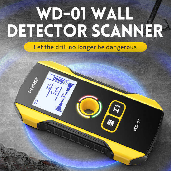 FNIRSI WD-01 Wall Detector Rechargeable Reinforced Pipeline Dark Line ...