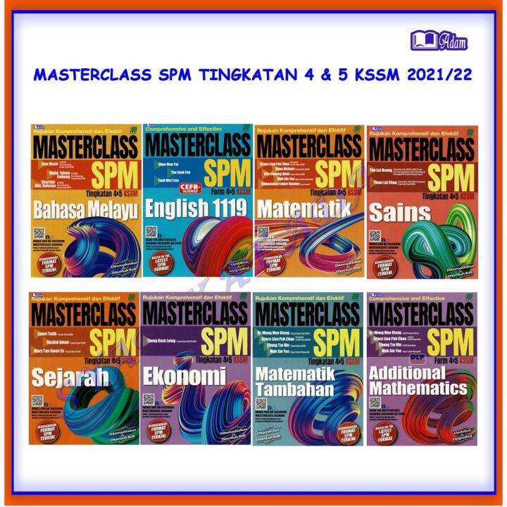 Hot [ADM] BUKU RUJUKAN SPM: MASTERCLASS SPM TINGKATAN 4 5 KSSM (2021/22 ...