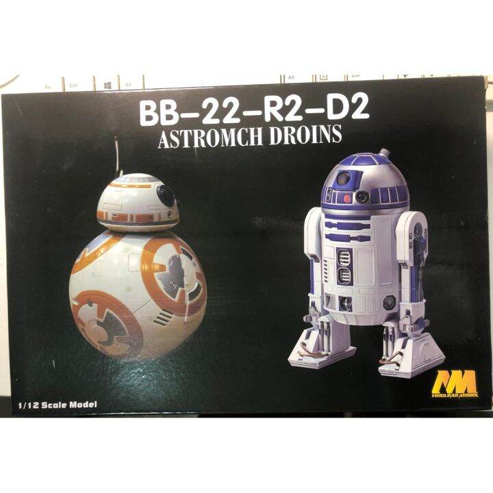 2pcs Star-Wars BB8 and R2-D2 Assemble Model Nuclear model 1/12 Repaired ...