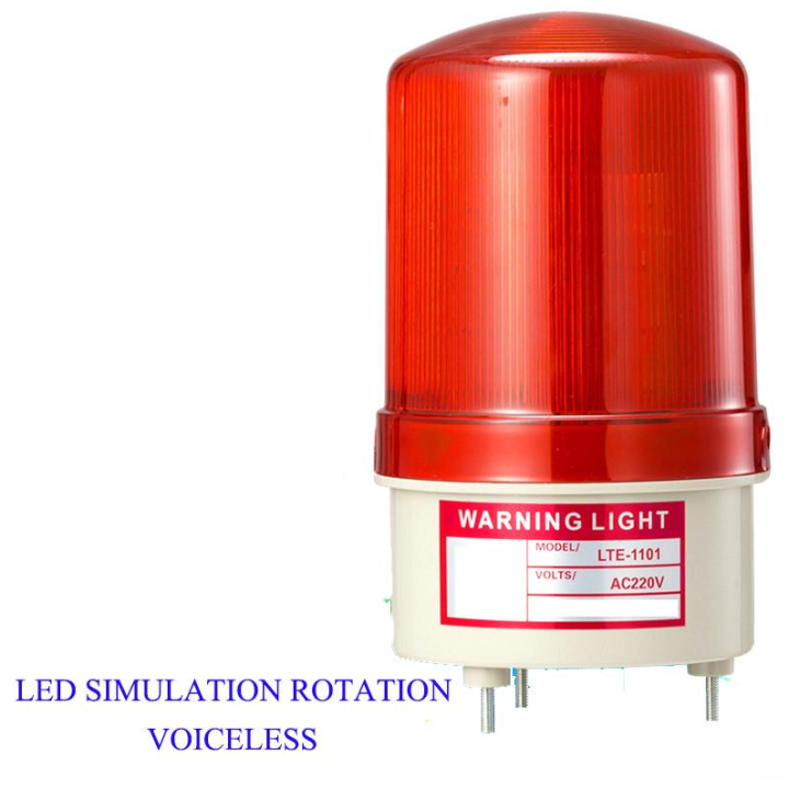 Industrial Flashing Sound Alarm Light,BEM-1101J 220V Red LED Warning ...