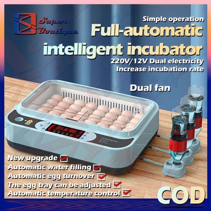 Mini Automatic Smart Egg Incubator for Home Use Chickens, Ducks and ...